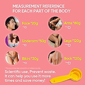 Unicornfun Hard Wax Beads for Hair Removal, 2.2LB Wax Beans with Two Measuring Spoons, Brazilian Bikini Beads Waxing at Home Wax for Face Body Legs Underarms Women Men