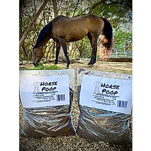Horse Manure Garden Fertilizer, 100% Natural Aged Unpasteurized Composed and Sifted Plant Food by Horse Poop