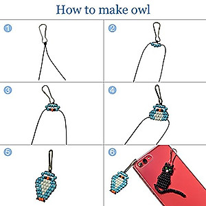 SUNNYCLUE 1 Box 1000+pcs DIY 10 Sets 4mm Seed Beads Kit Arts and Crafts for Include Keychain, Keyring & Lanyard Clips, Instruction Pony Beads Kit Christmas Gift Jewelry Making Paper Box Plastic Case