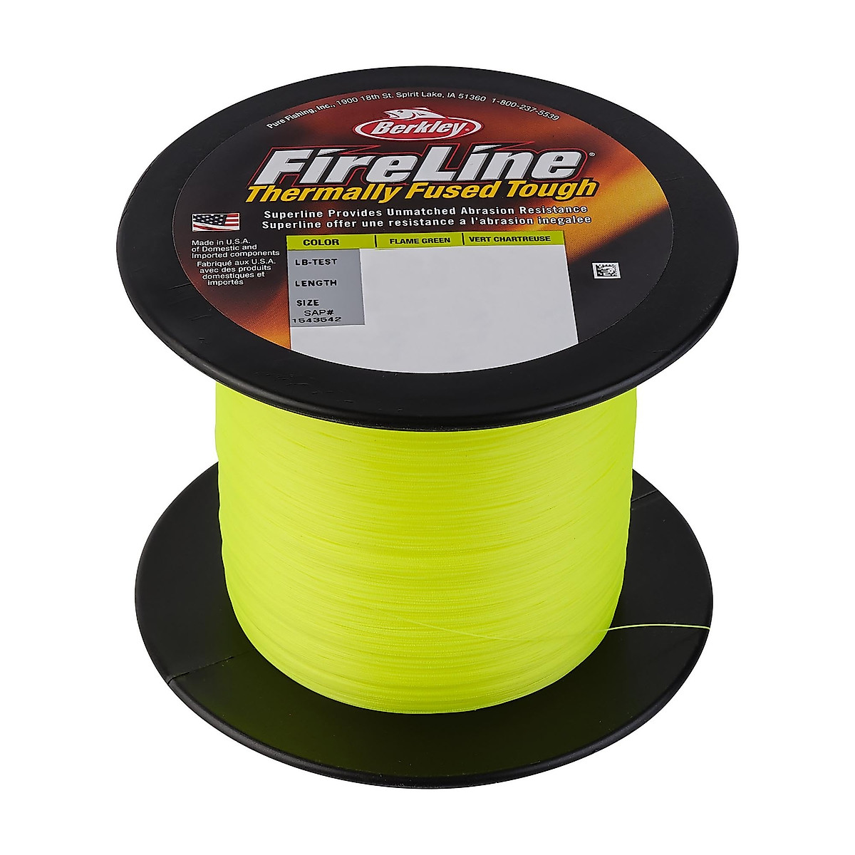 Berkley FireLine® Superline, Crystal, 8lb | 3.6kg, 1500yd | 1371m Fishing Line, Suitable for Freshwater Environments