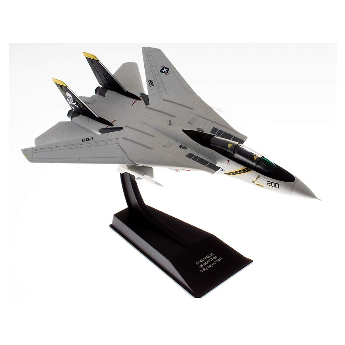 OPO 10 - 1/100 F-14A Tomcat US Navy VF-84 Military Fighter Aircraft 1981 Pirate Jolly Rogers (CP01)