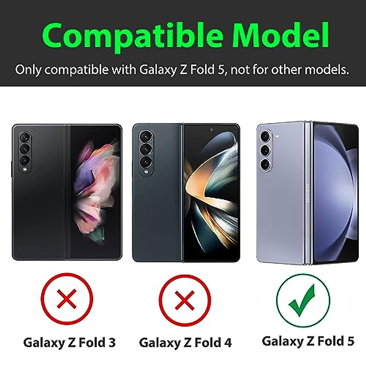 Miimall for Galaxy Z Fold 5 Case, Built-in S Pen Holder+Magnetic Hinge Protection+Screen Protector+Kickstand Military Grade Shock-Proof Protection Phone Case for Samsung Galaxy Z fold 5 (Grey)