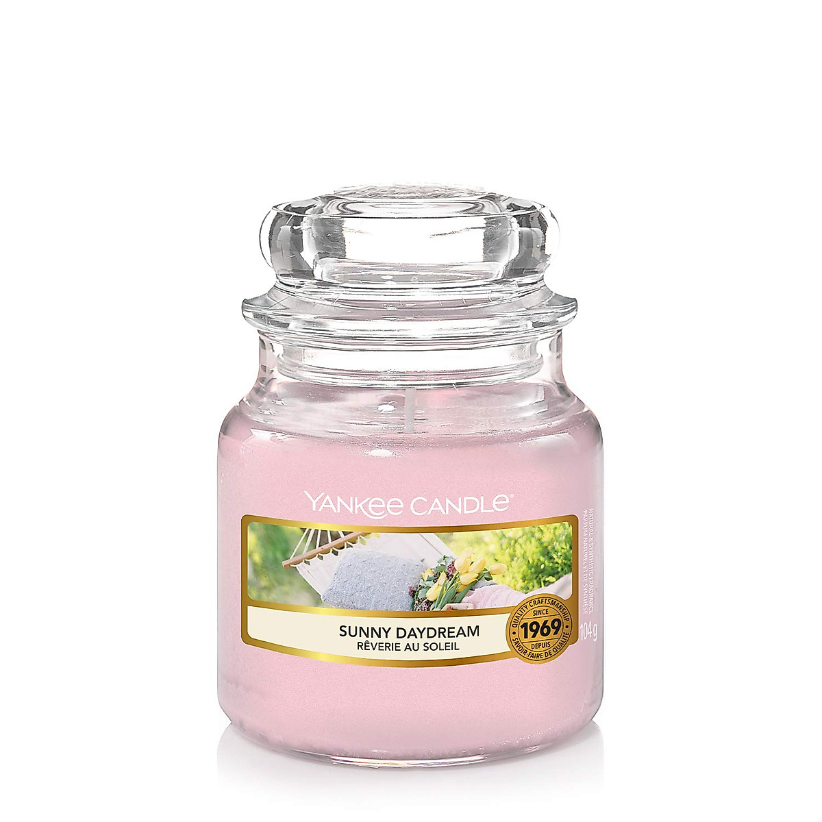 Yankee Candle Small Jar Candle - Sunny Daydream Scented Candle - Up to 30 Hours Burn Time - Garden Hideaway Collection