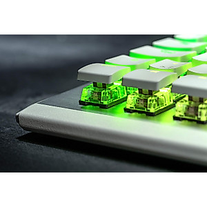 ROCCAT Vulcan 122 Mechanical PC Tactile Gaming Keyboard, Titan Switch, AIMO RGB Backlit Lighting Per Key, Detachable Palm/Wrist Rest, Anodized Aluminum Top Plate, Full Size, White/Silver