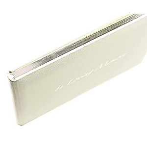 in Loving Memory Funeral Guest Book - Informal Lined Inner Page Format - Boxed - White - Size: 8.9" x 6.7"