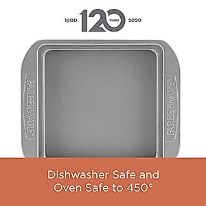 Farberware Nonstick Bakeware Baking Pan / Nonstick Cake Pan, Rectangle - 9 Inch x 13 Inch, Gray