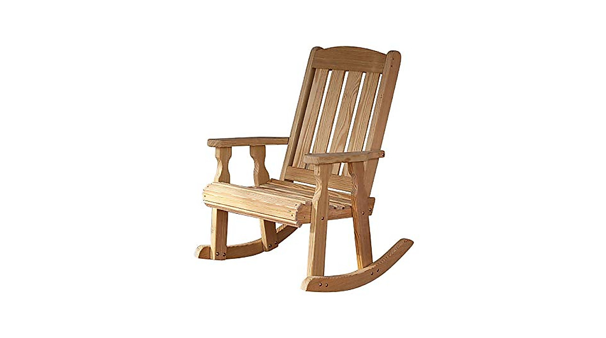 Sturdy Amish 600 Lb Rocking Chair - Mission Style