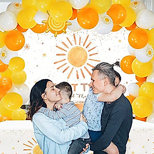 First Trip Around the Sun Birthday - Boho Sun Party Decorations First Trip Background Sun Balloons 1st Birthday Party Supplies Balloon Arch Wreath Kit Decorative Baby Bath Supplies