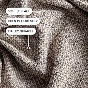 nuLOOM Lorretta Geometric Cotton Area Rug, 8x10, Taupe