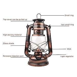 GAOZ Outdoor Lights Retro Style Portable Lighting Kerosene Lamp Metal Camping Light Outdoor Camping Lights Tent Lamp Household Emergency Lamp for Home,Garden,Yard,Decorations