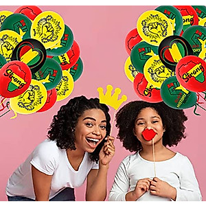 Black History Month Balloons Party Decoration African American Fist February Holiday Latex Balloons Black History Month Latex Balloons Decorations(32pcs)