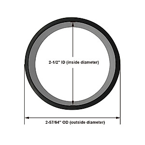 O'SKOOL 2-1/2 Inch Dust Control Flex Cuff With Hose Clamps-2Pack