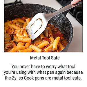 ZYLISS Cookware 8" and 11" Nonstick Fry Pan Set - Oven, Dishwasher, Induction and Metal Utensil Safe Cooking - Heavy Duty Forged Aluminum with Sturdy Riveted Handle (2 Piece Set)