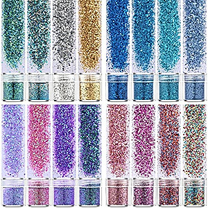 Crystal Sequins Epoxy Resin Mold Filler Glitter Holographic Nail Sequins for Nail Art Decorations