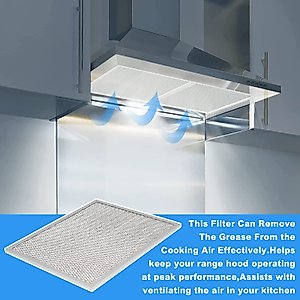 Range Hood Filter Replacement for Broan Model BPS1FA30, 99010299-11-3/4" X 14-1/4" X 3/8" for NuTone Allure WS1 QS2 and Broan QS1 30" Range Hoods (2-Pack)