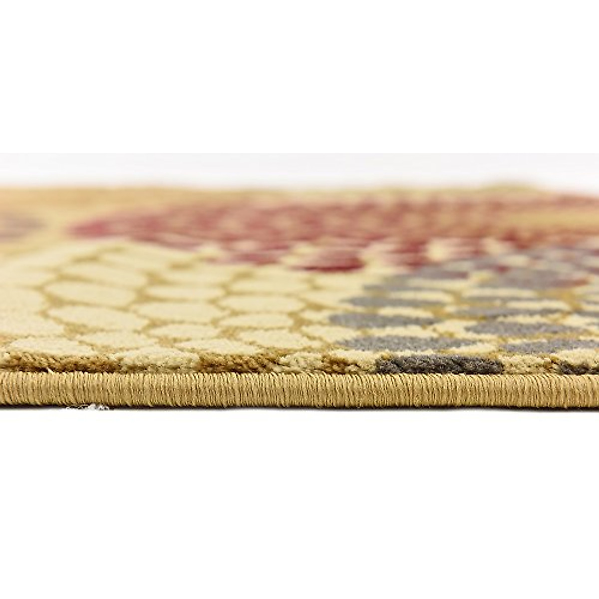 Unique Loom Barista Collection Area Rug - Java (5' 3" x 8' Rectangle, Beige/ Black)