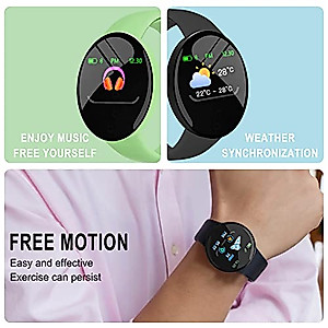 MORESEC Smart Watch, Waterproof Fitness Watch HD 1.44 Inch Upgraded Screen Compatible iOS Android Smart Watch with Heart Rate Sleep Monitoring Call Smart Bracelet