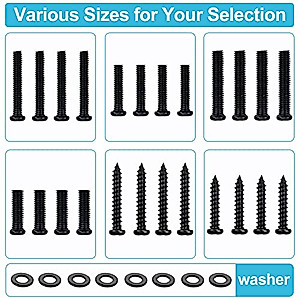 Universal TV Stand Screws and Washers for TV Stand Legs Screws Kit for Insignia Sony Toshiba RCA Roku TV Mount Screws Kit, Universal TV Leg Screws, Includes Screws, Washers