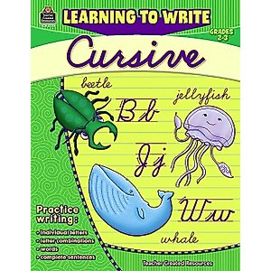 Learning to Write Cursive Grade 2-3: Grade 2-3