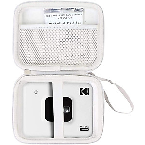 khanka Hard Travel Case replacement for Compatible with Kodak Mini 3 Retro/Kodak All-New Mini Shot 3 Square Instant Printer & Camera (gray zipper)