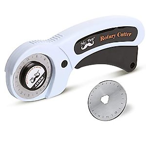Mr. Pen- Fabric Cutter, Rotary Cutter, 45mm, 1 Extra Blade, Rotary Cutter for Fabric, Leather Cutting Tool, Fabric Rotary Cutter, Rotary Fabric Cutter, Sewing Rotary Cutter, Fabric Cutter Wheel