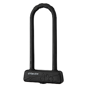 Cycleafer Bike U Lock with Cable - Bike Lock Heavy Duty Bicycle U-Lock, Size 135X285Mm for Bike Folding Bike, Road & Mountain Bike.