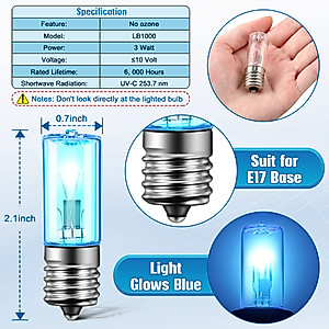 Qualirey 6 Pack LB1000 UVC Replacement Light Bulbs Compatible with GermGuardian GG1100W, GG1000, GG1100B, GG1000CA, LB-1000, GGH200, 661000CA Air Purifier 3W 10V UVC Lamp Bulb