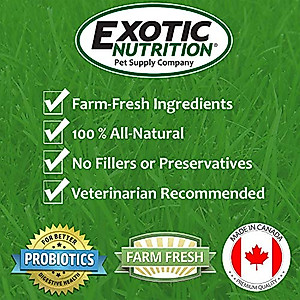 Timothy Pellets (4 lb.) - 100% All Natural, High Fiber, Sun Cured Timothy Hay Grass Food & Treat - Rabbits, Guinea Pigs, Chinchillas, Degus, Prairie Dogs, Tortoises, Hamsters, Gerbils, Rats