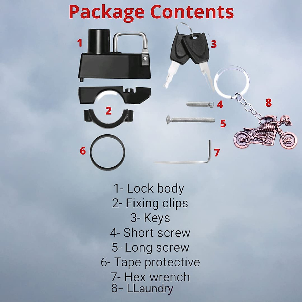 Motorcycle Helmet Lock, Universal Motorcycle Helmet Lock, Motorcycle Helmet Anti-Theft Lock, Motorcycle Helmet Anti-Theft Accessory