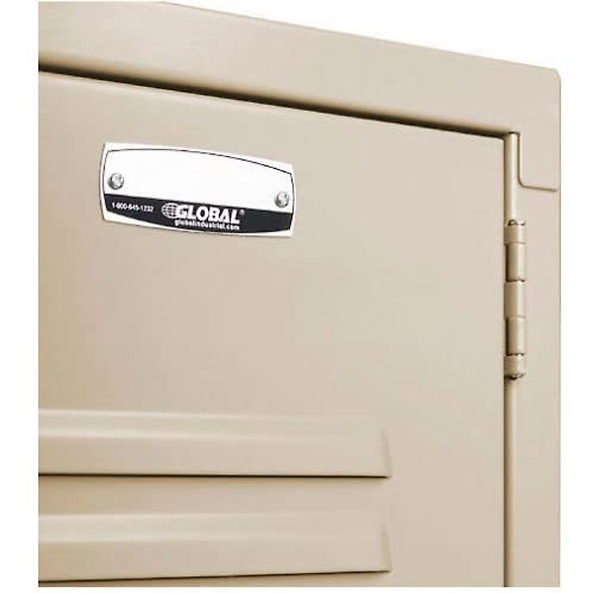 Global Industrial Single Tier Locker 12x15x72 1 Door, Unassembled, Tan