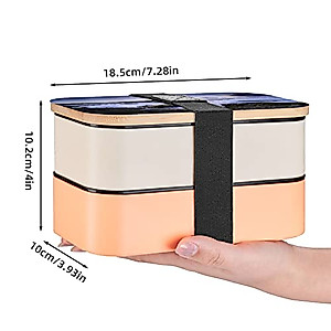 KOOLR Puerto Rico Beach Print Bento Box Adult Lunch Box With 2 Compartments Stackable For Work Picnic Leak Proof Bento Box