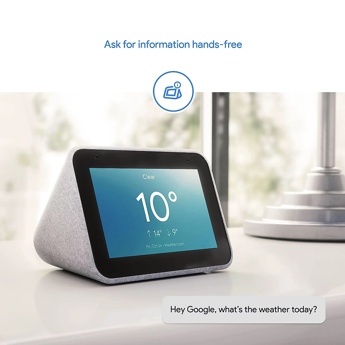 Lenovo Smart Clock with The Google Assistant - Gray ZA4R0010CA