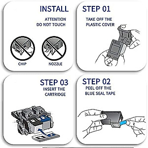 245XL246XL Ink Cartridge Replacement for Canon Ink Cartridge 245 and 246 PG-245 244 PG-243 Compatible with Canon Printer MG2525 MG2420 MG2920 MG3020 mx490 MX492 TR4520 TS3120 TS202 (1Black1Color)