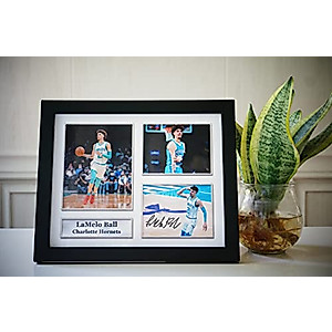 Memocious LaMelo Ball Reprint Signed Autograph Photo Poster Picture Framed Display Decorations Gifts Memorabilia