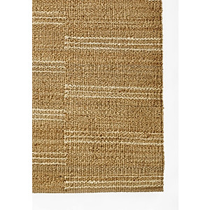 Erin Gates Crescent Striped 2' x 3' Area Rugs with Natural CRESCCRE-1NAT2030