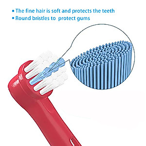 Kids Toothbrush Replacement Heads ​for Oral B Electric Toothbrush Replaced Brush Heads Soft Bristles for Children 8 Pack