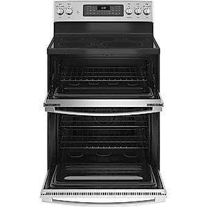 GE® 30" Free-Standing Electric Double Oven Convection Range