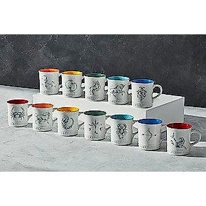 Le Creuset Stoneware Zodiac Coffee Mug, 14 oz., Taurus