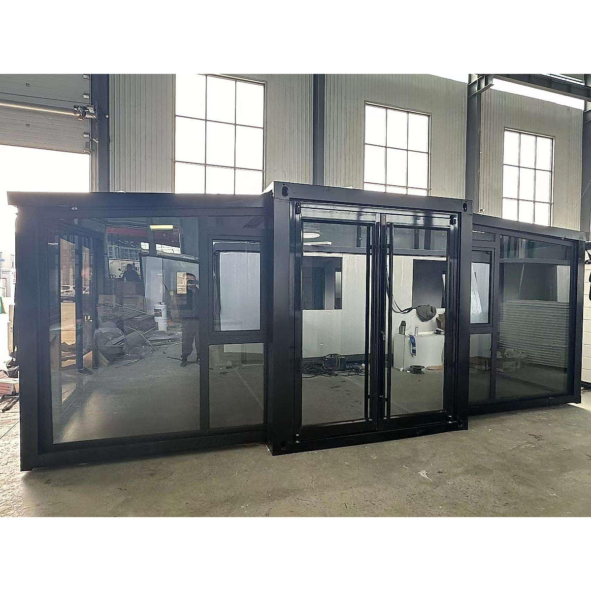 Generic Foldable Container House | New Mobile Home | Luxury Mobile Home | 2 Bedroom Mobile Home | Double Wide Mobile Home | Custom Mobile Homes | Foldable Home | Collapsible Container House, Black