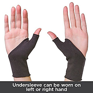 BraceAbility Undersleeve for Plastic Thumb Splint | Soft Protective Hand Sock to Wear Under Thumb & Wrist Braces