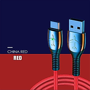 BGNTBUK 510 Connector Extension Breathing Super Type-C Cable Cable Charging 5A Data Fast 2M Light Cable&Charger Type C Fast Chargers