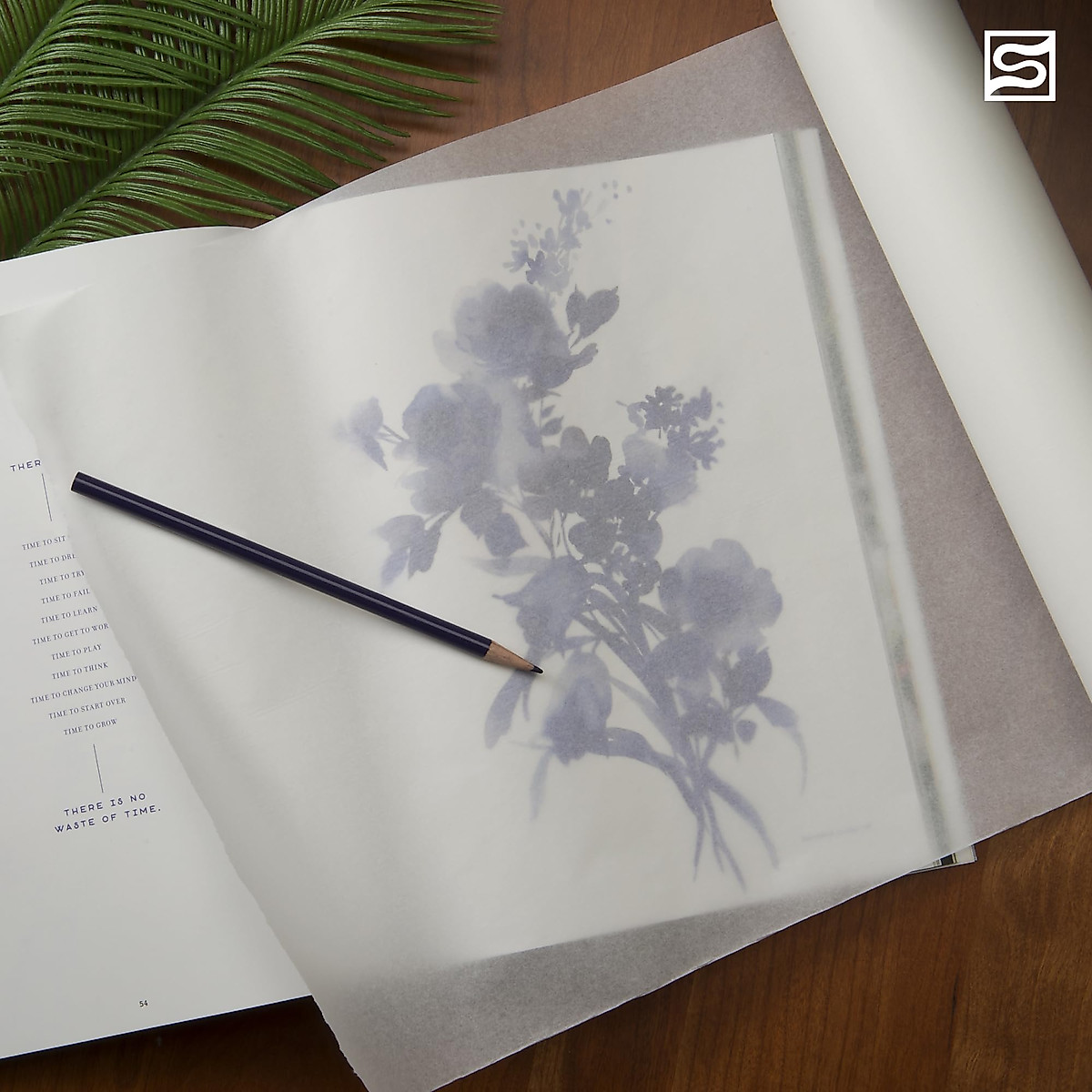 Bienfang Sketching & Tracing Paper Roll, White, 12 Inches x 50 Yards