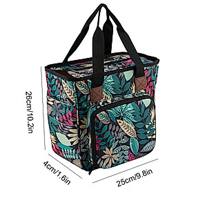 Gcroet Yarn Bag Knitting Tote Wool Storage Portable for Carrying Projects Crochet Hooks Knitting Needles Yarn Tote Bag,Knitting Bag,Yarn Bag,Wool Storage Bag,Yarn Storage Bag