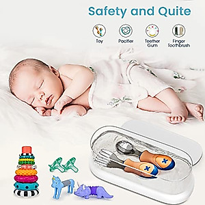 Villalive Hyper Jewelry Cleaner, Ultrasonic Cleaning Machine, 450ML High Capacity Cystal Clear Tank, Silver Cleaner for Ring, Earing, Glasses, Cosmetic Brush, Watches, Coins