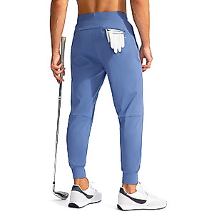 G Gradual Men's Golf Joggers Pants with Zipper Pockets Stretch Sweatpants Slim Fit Track Pants Joggers for Men Work Running (Slate Blue, XXL)