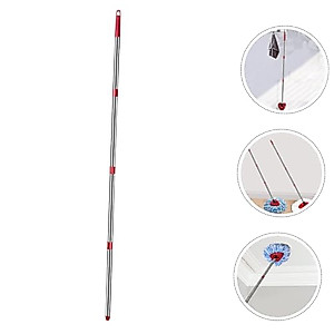 OUNONA 1 Set Mop Replacement Handle Mop Accessories Triangle Mop Handle Spins Mop Stick Rotating Mop Handle Commercial Mop Handle Mop Stick Replacement Spins Mop Rod Stainless Steel