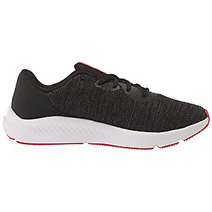 Under Armour Men's Charged Pursuit 3 Twist --Running Shoe, (002) Black/Black/Radio Red, 9