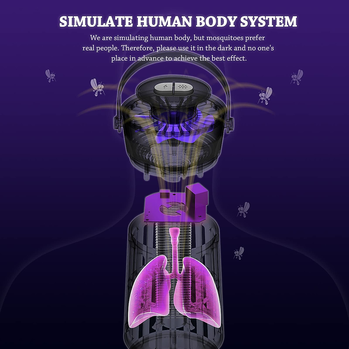 Antarctic Corner Bug Zapper Indoor Insect Trap Fly Gnat Mosquito Catcher with 22 Led UV Lights and Quiet Suction Design for Home