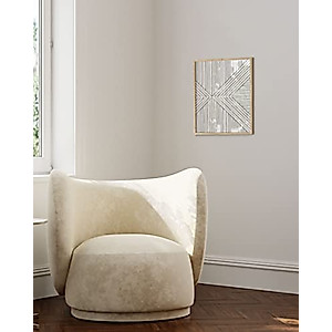 HAUS AND HUES Neutral Wall Art Geometric Wall Art Prints Scandinavian Modern Line Art Wall Decor Mid Century Modern Art Print Abstract for Living Room Modern Lines on Lines (Unframed 16x20)