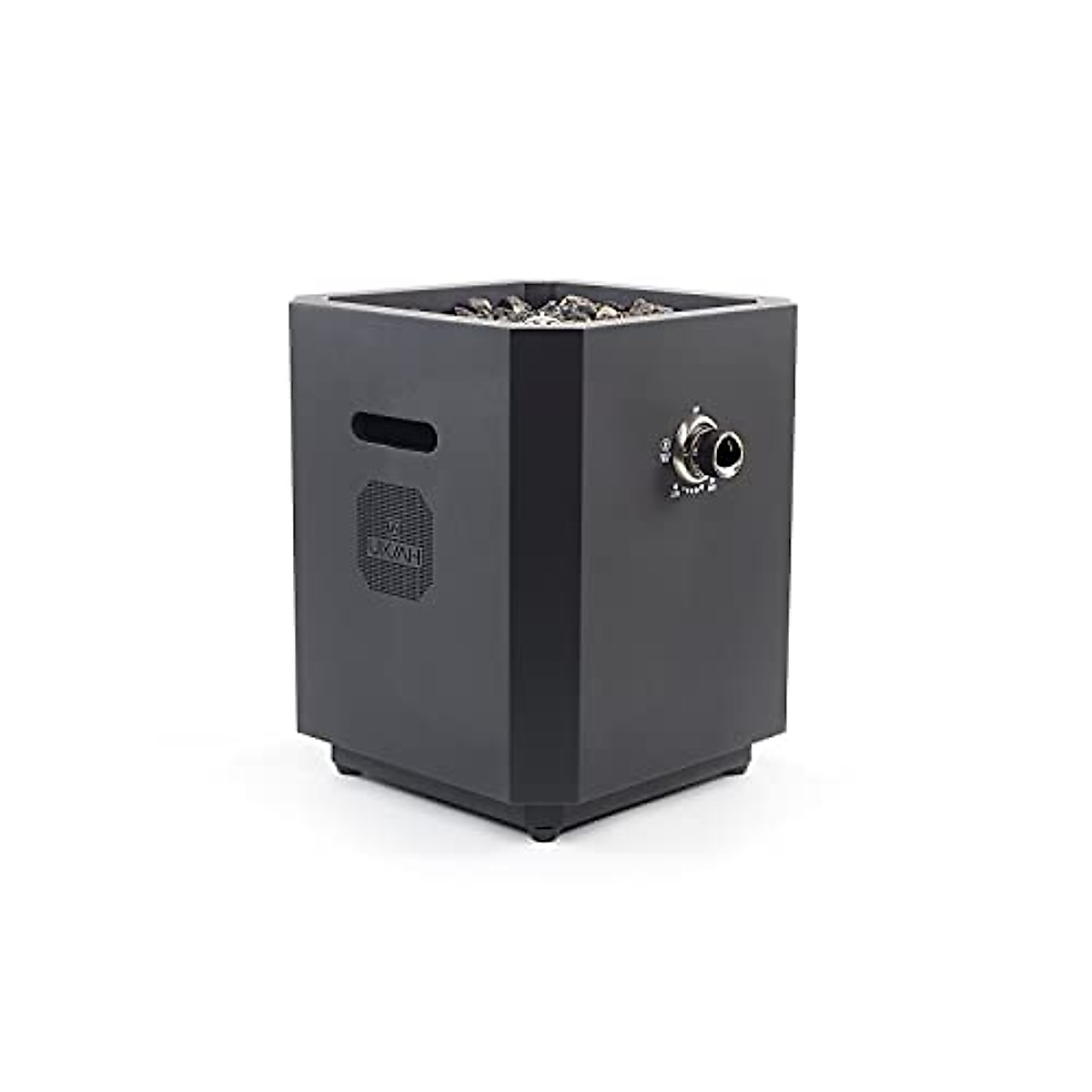 UKIAH The Note Plus - Deluxe Portable Gas Fire Pit with Patented 2.0 Beat to Music Sound System, Black (TK-1053-NP)